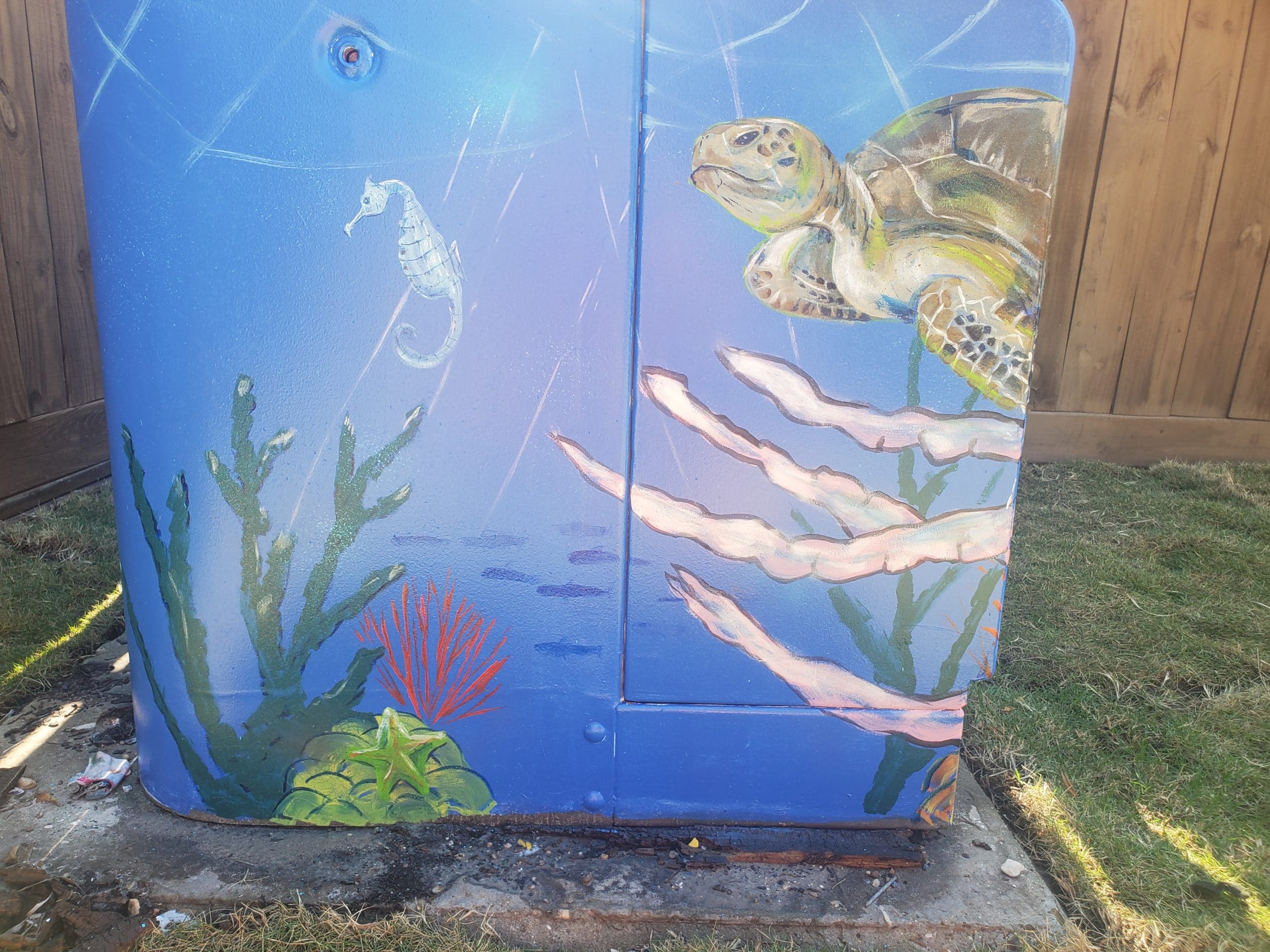 Stucco and Electrical Box Art - Jen Seymour